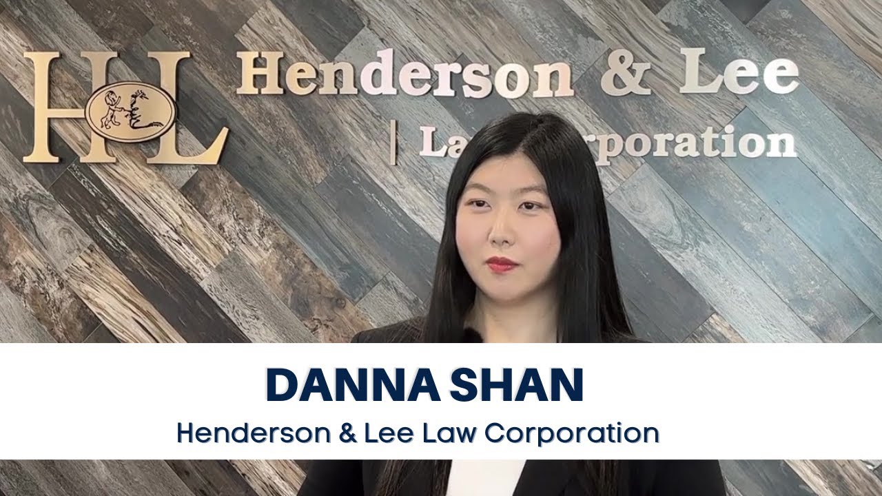 Danna Shan | Real Estate & Business Lawyer at Henderson & Lee Law - YouTube
