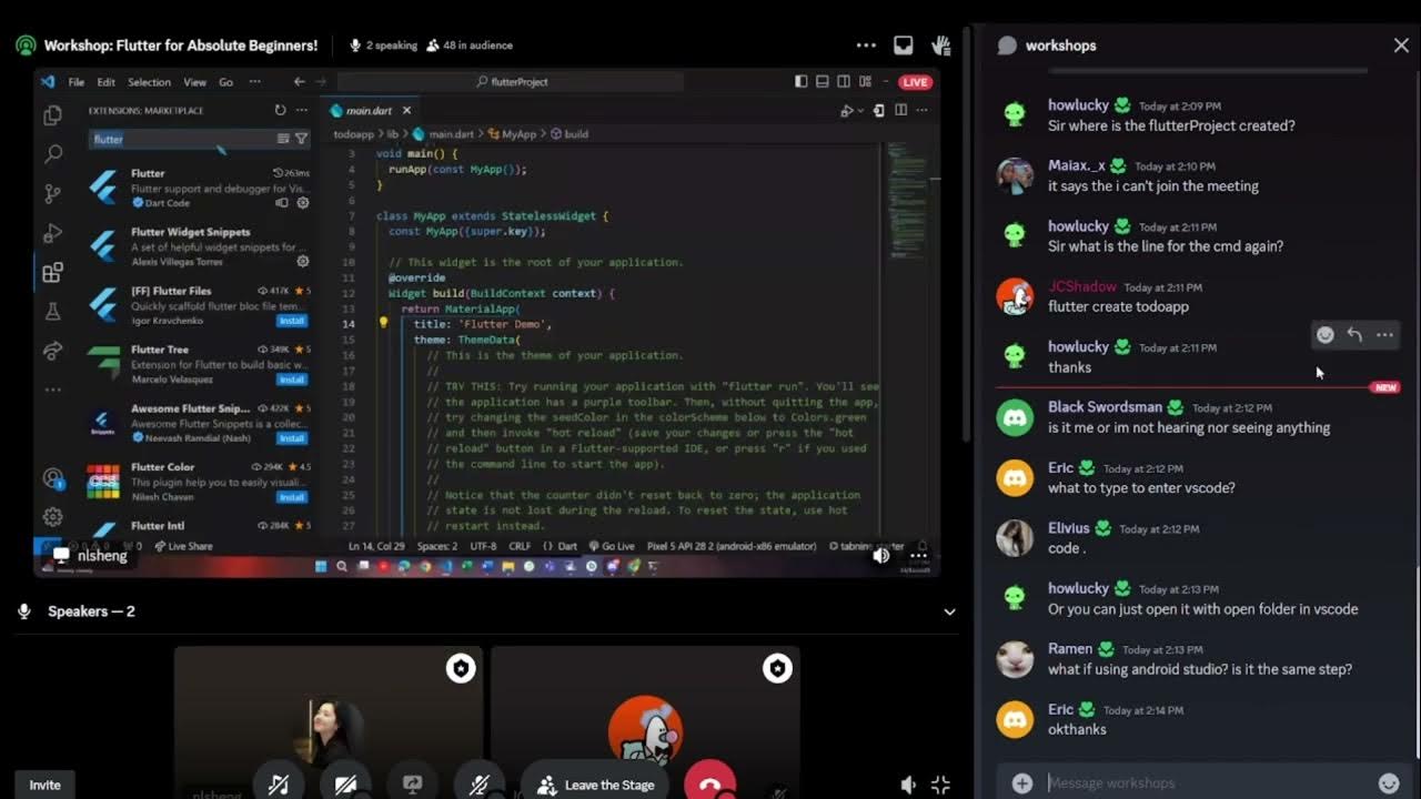 Workshop: Flutter for Absolute Beginners Recording - YouTube