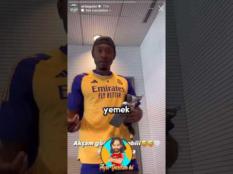 David Alaba Arda Güler’i Türkçe Yemeğe Davet Ediyor 😂 #fenerbahçe