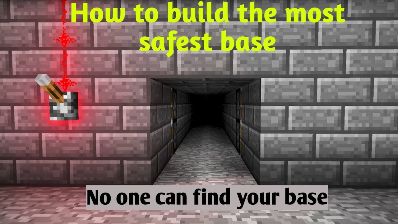 How to build the most safest base in Minecraft.No one can find your ...