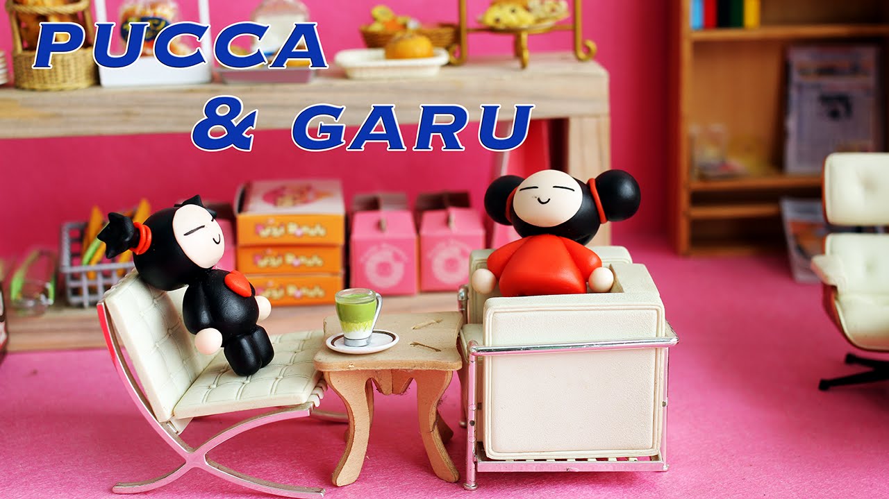 How To Make Pucca And Garu With Japanese Clay (Air Dry Clay) - Korean ...