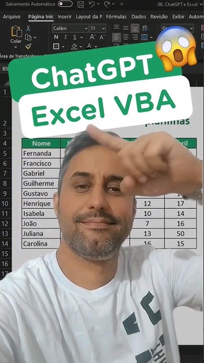 Aprenda usar ChatGPT junto com Excel VBA. Que inteligência artificial absurda hein. Gostaram ...