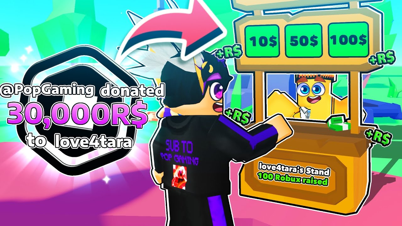 Donating a streamer 30K+ ROBUX! - YouTube