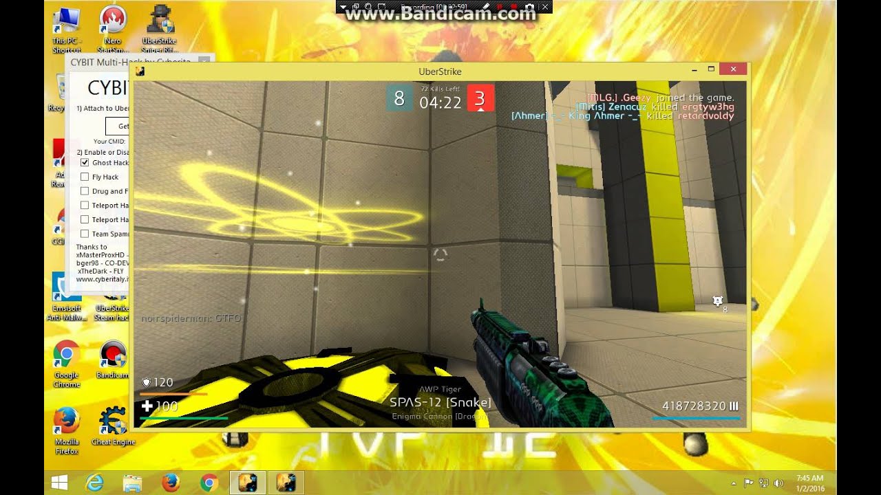 UBERSTRIKE STEAM AWP HACK CYBIT Hack 1 2 by CyberItaly 2016 - YouTube