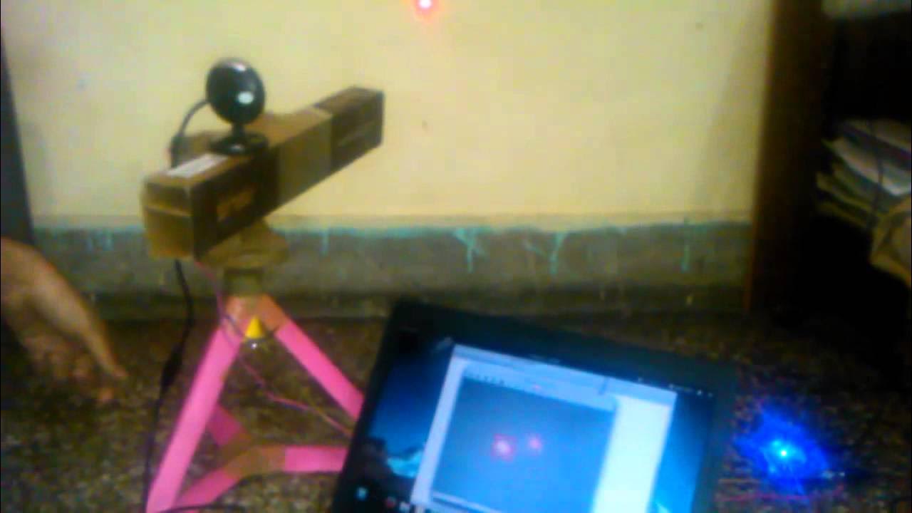 Laser guided automatic machine using opencv and arduino - YouTube