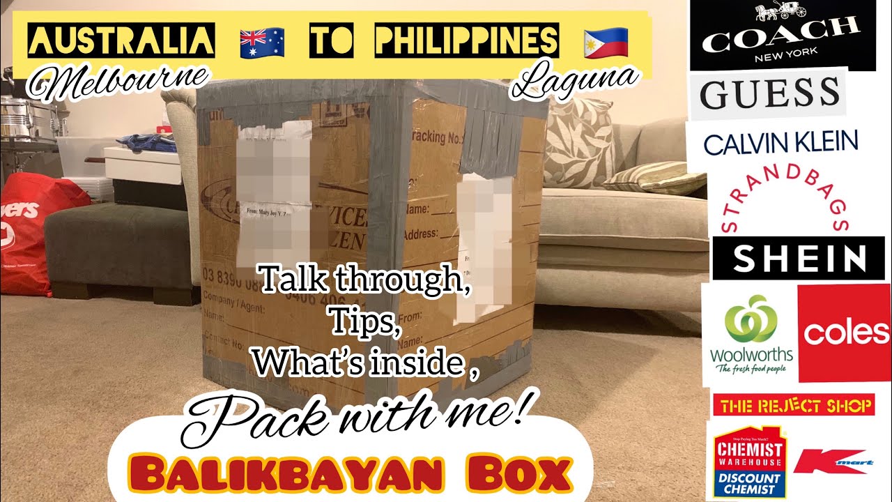 Balikbayan Box Australia to Philippines - YouTube