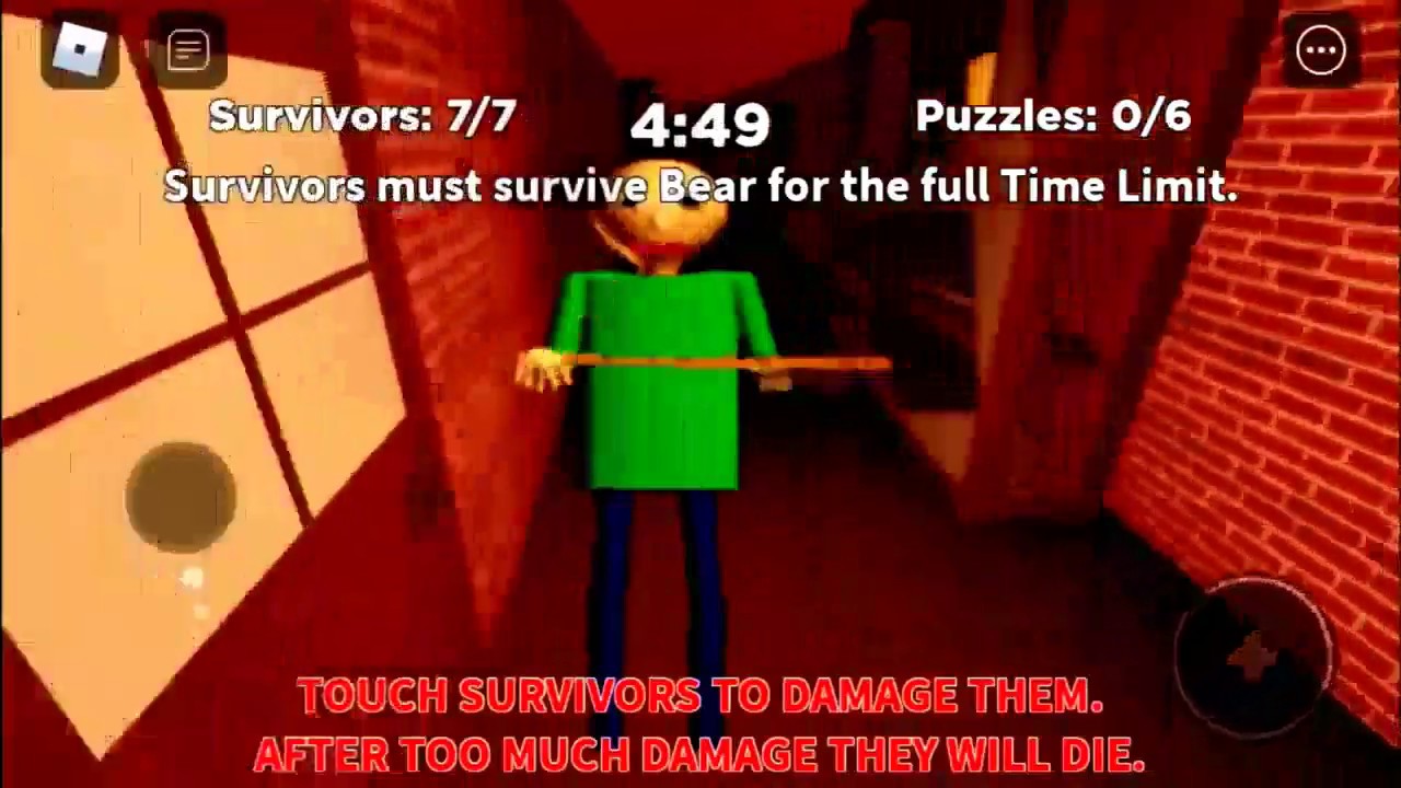 Baldi Gameplay (Bear Alpha) ROBLOX - YouTube