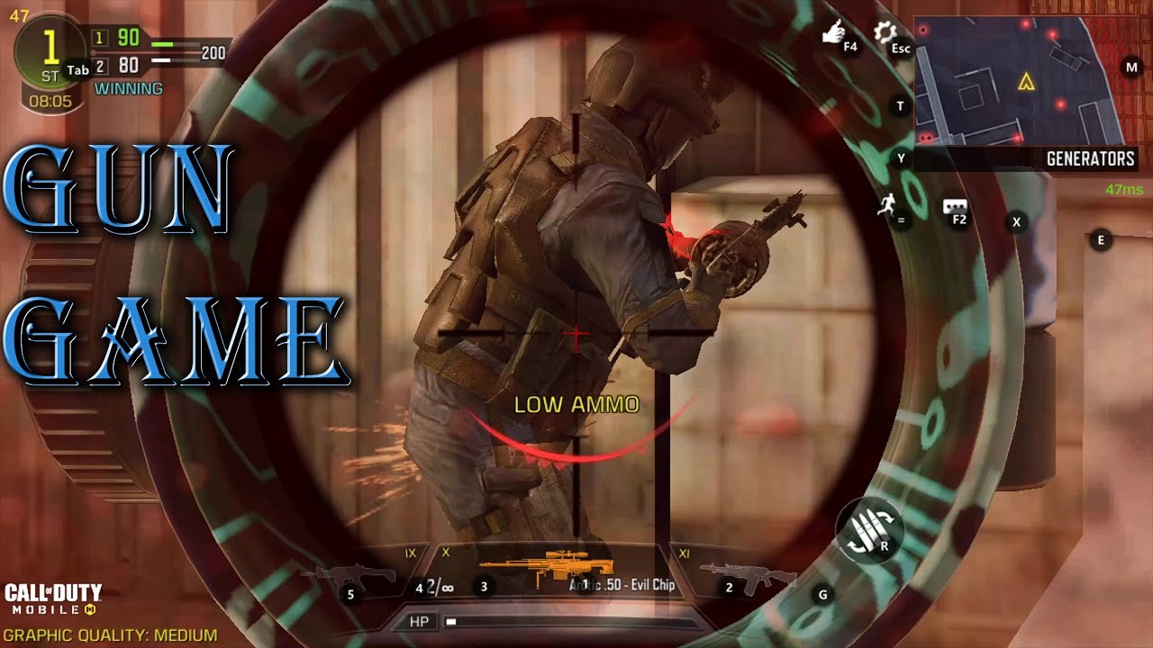 Call Of Duty : Mobile | Gun Game | Music Sync Gameplay - YouTube