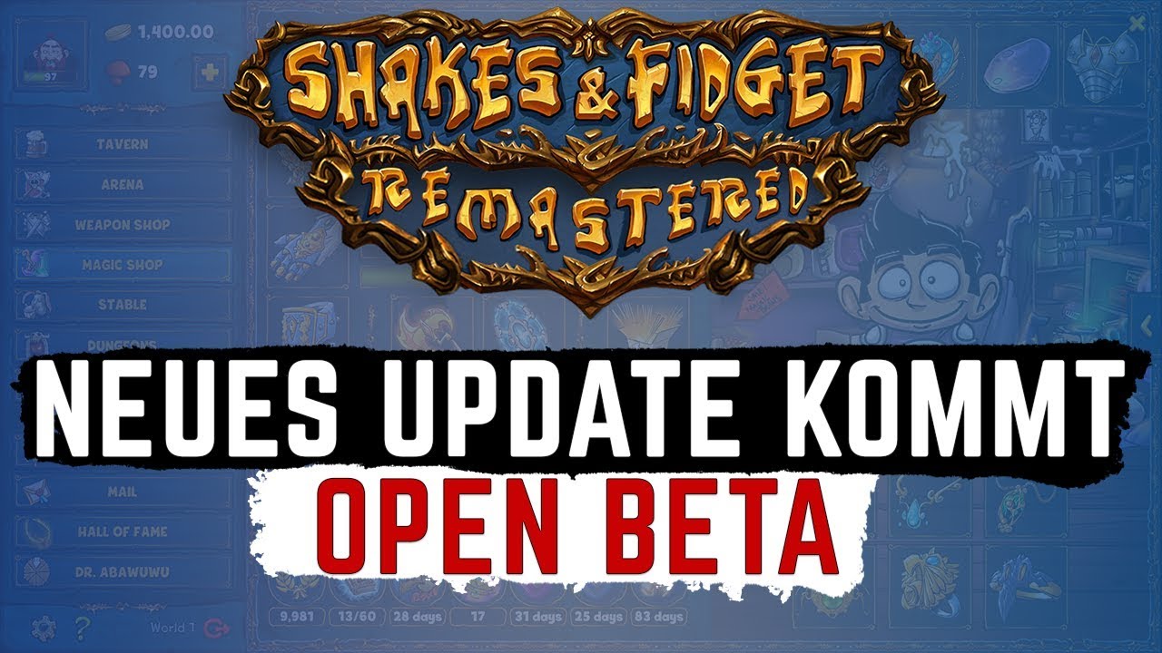 Shakes & Fidget - Remastered startet am 28.09.18!!! #078 SFGame - YouTube