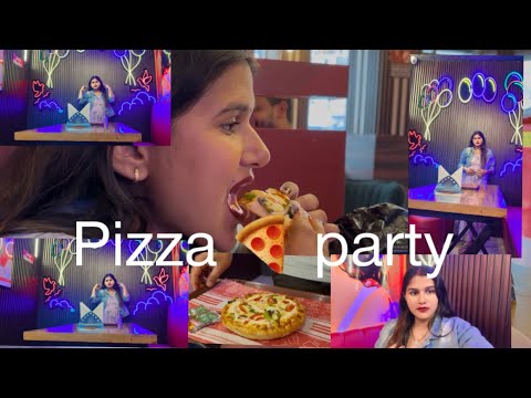 1 year baad pizza 🍕 party 🥳 mazza aa gaya - YouTube