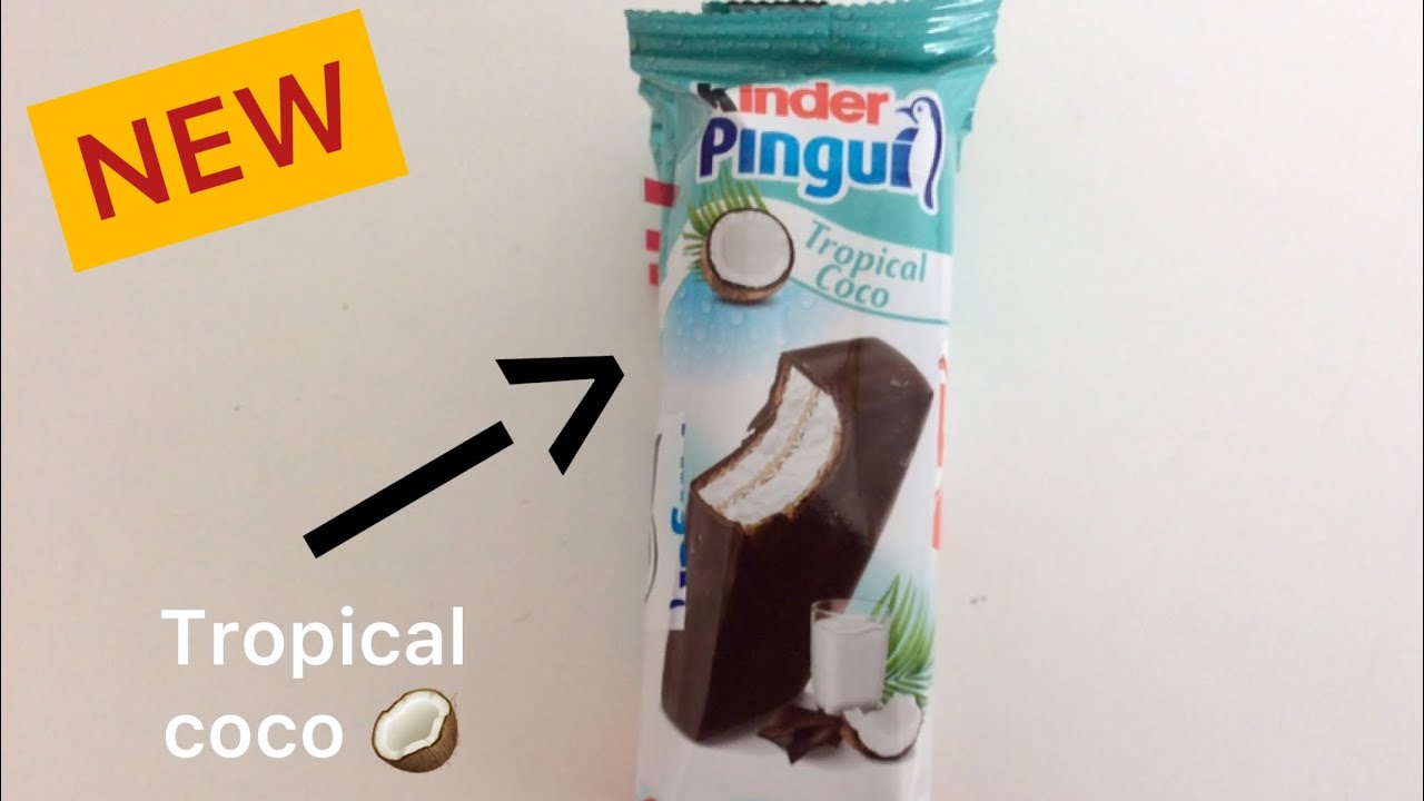NEW KINDER PINGUI TROPICAL COCO ASMR Unboxing - YouTube