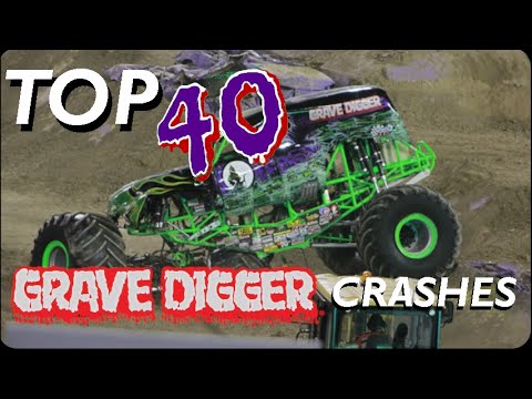 Top 40 Grave Digger Crashes! - YouTube