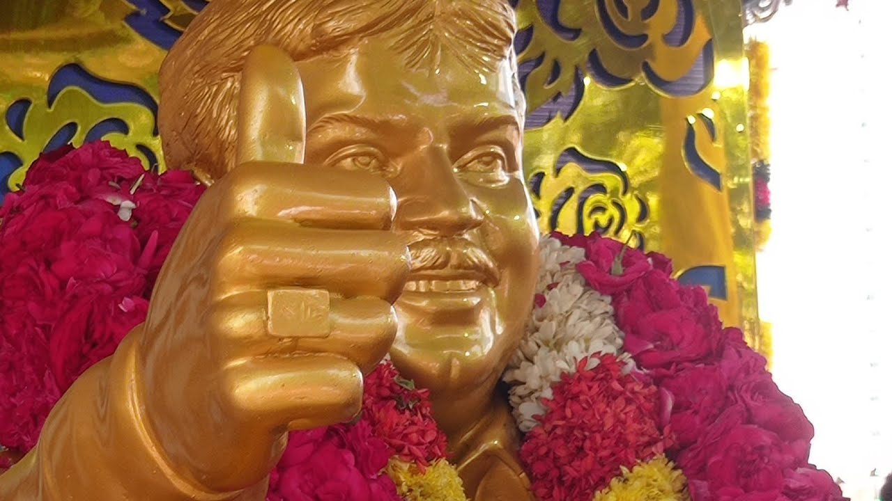 Captain vijayakanth Birthday#vijayakanth | vijayakanth temple - YouTube