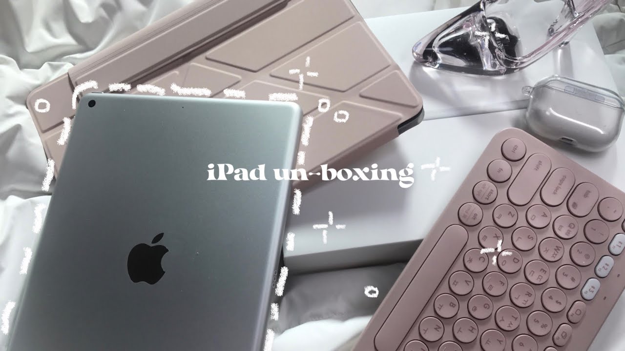 아이패드 9세대 언박싱 ㅣ졸업 선물ㅣ iPad un-boxing • 로지텍 키보드 • 필름 붙이기 • 케이스 • 아이패드 ...