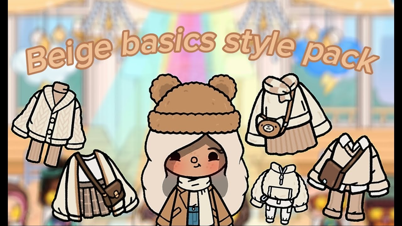 Beige basics style pack🤎🍂🧸/TOCA LIFE WORLD/TOCA MINA - YouTube