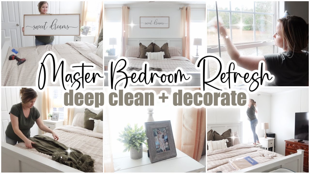 🪴*New House* MASTER BEDROOM REFRESH // mini bedroom makeover// deep ...