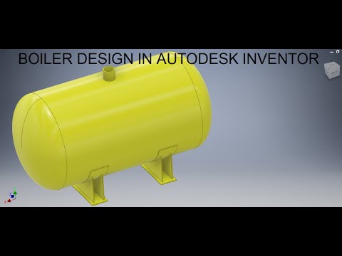 Boiler Design in Autodesk Inventor || Autodesk Inventor 3d Drawings ...