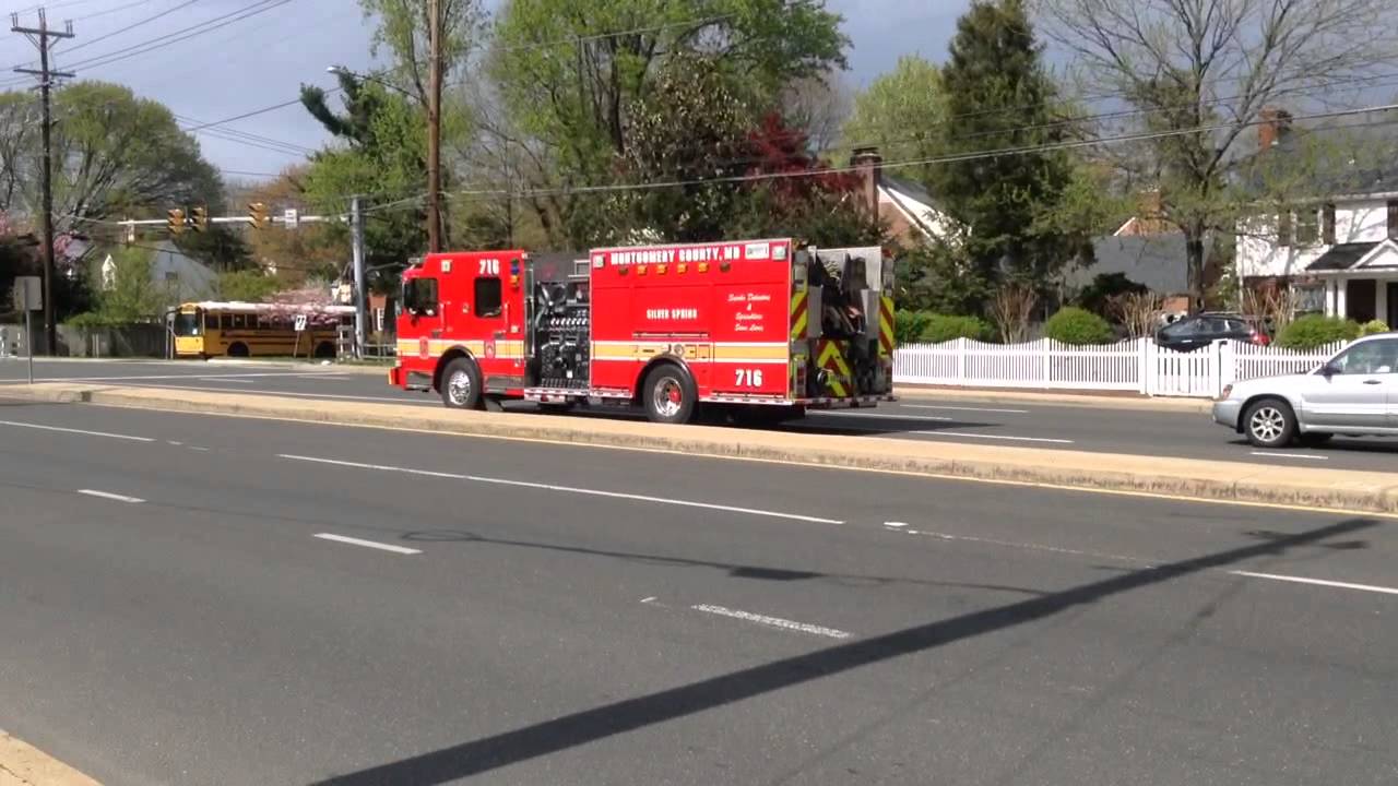 2008 MCFRS Paramedic Engine 716 Jake Brake - YouTube