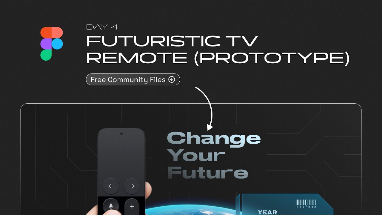 Figbruary 2023 Day 4 - Futuristic TV Remote Prototype - YouTube