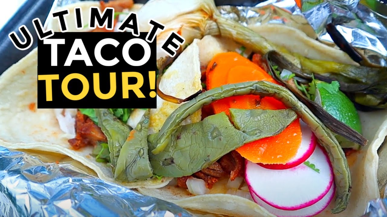 ULTIMATE Mexican Street Food Style TACOS TOUR! 🇲🇽 BEST In This City ...