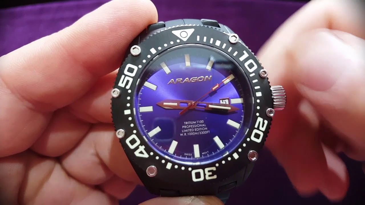 Aragon Virtuoso T-100 flat tritium tubes - YouTube