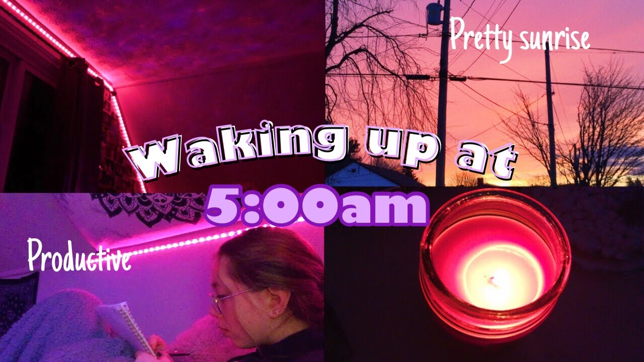 waking up at 5AM everyday for a week - YouTube
