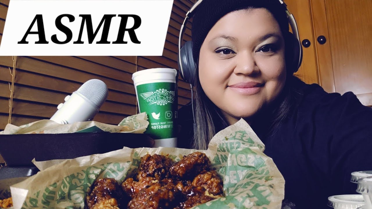ASMR Wing Stop! | Boneless Wings | Sweet Chili Glaze | Spicy Korean Q ...