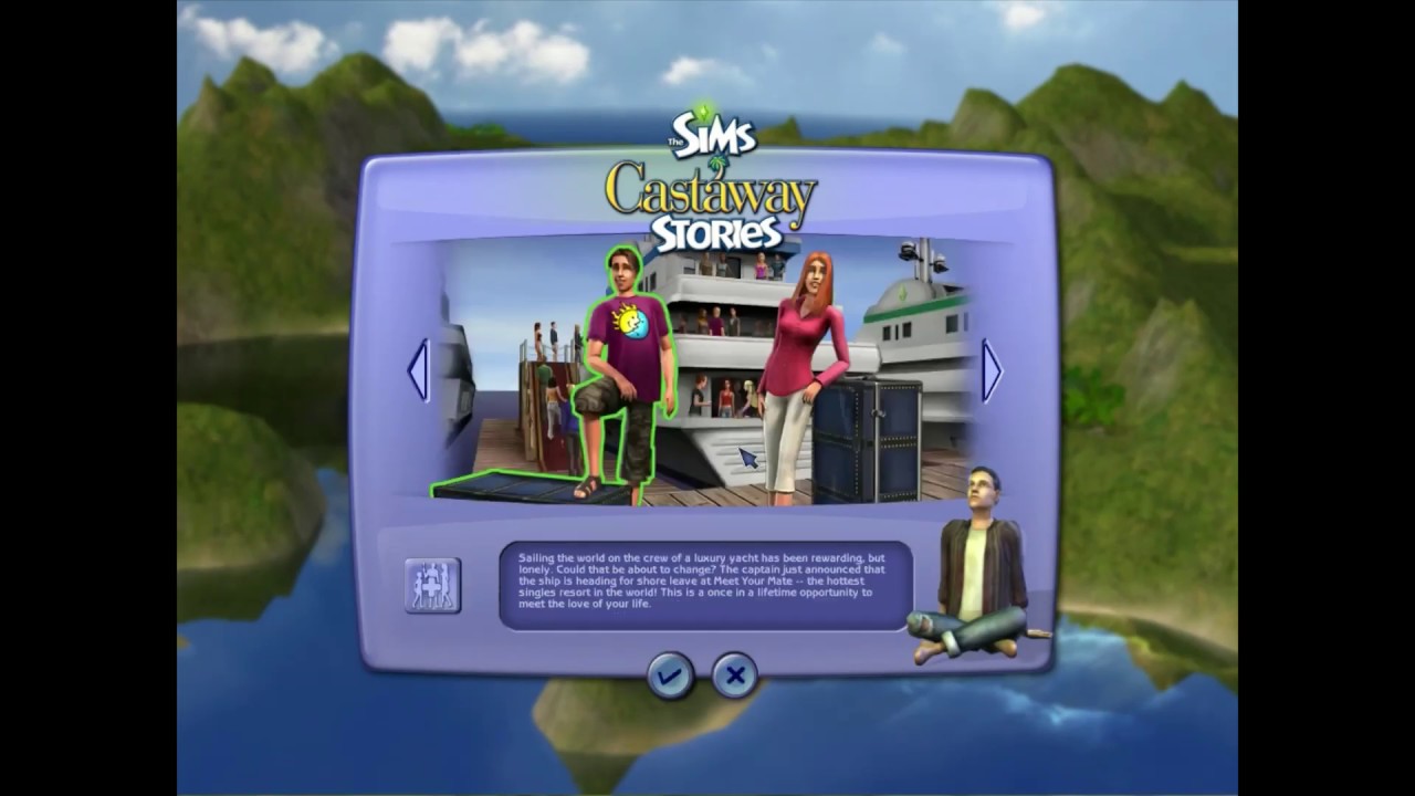 Sims Castaway Stories: Story Mode 1 - YouTube