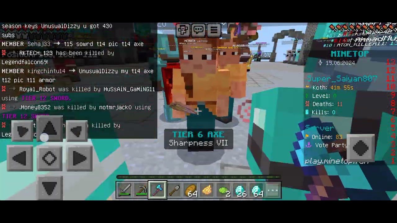 minetop ip and port is in description - YouTube