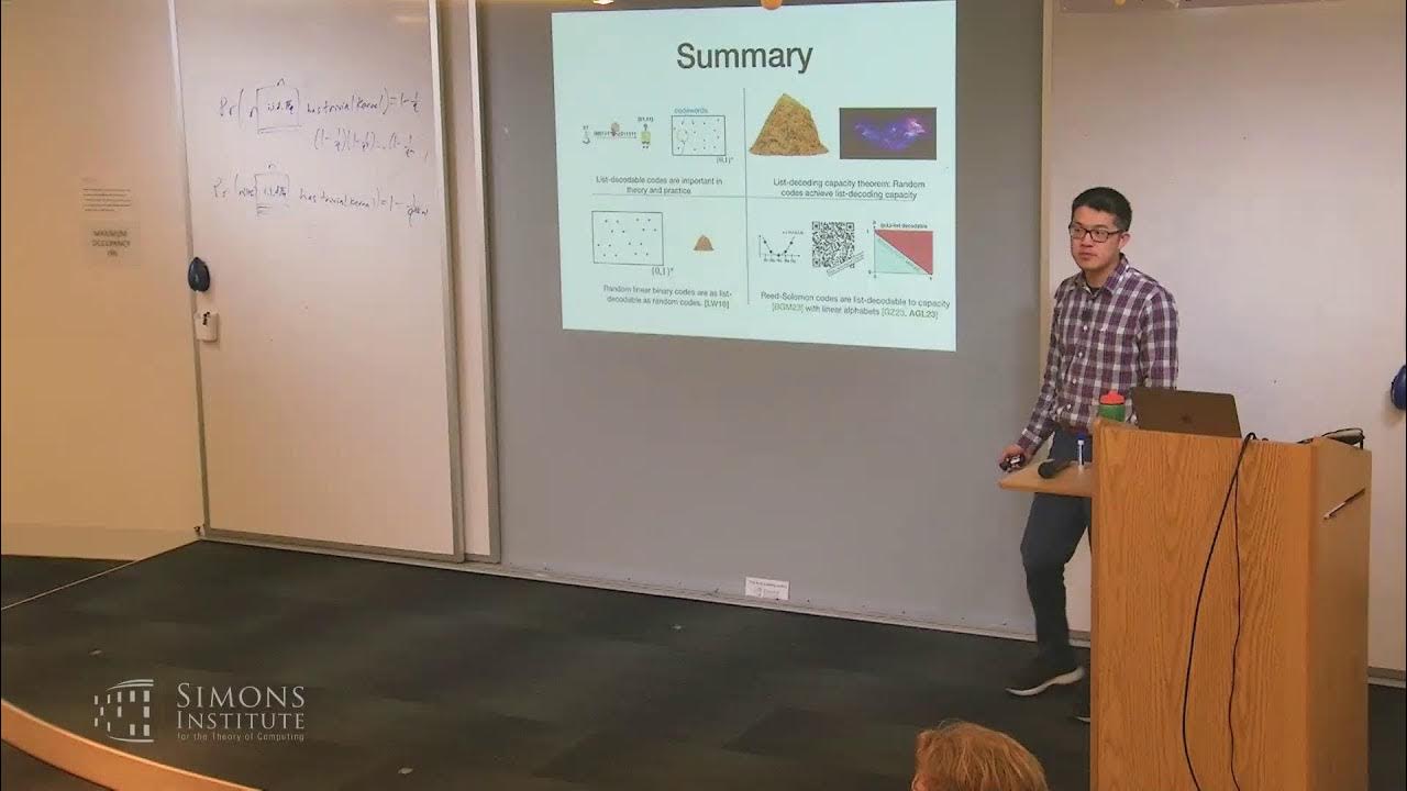 List-decoding random codes ensembles - YouTube