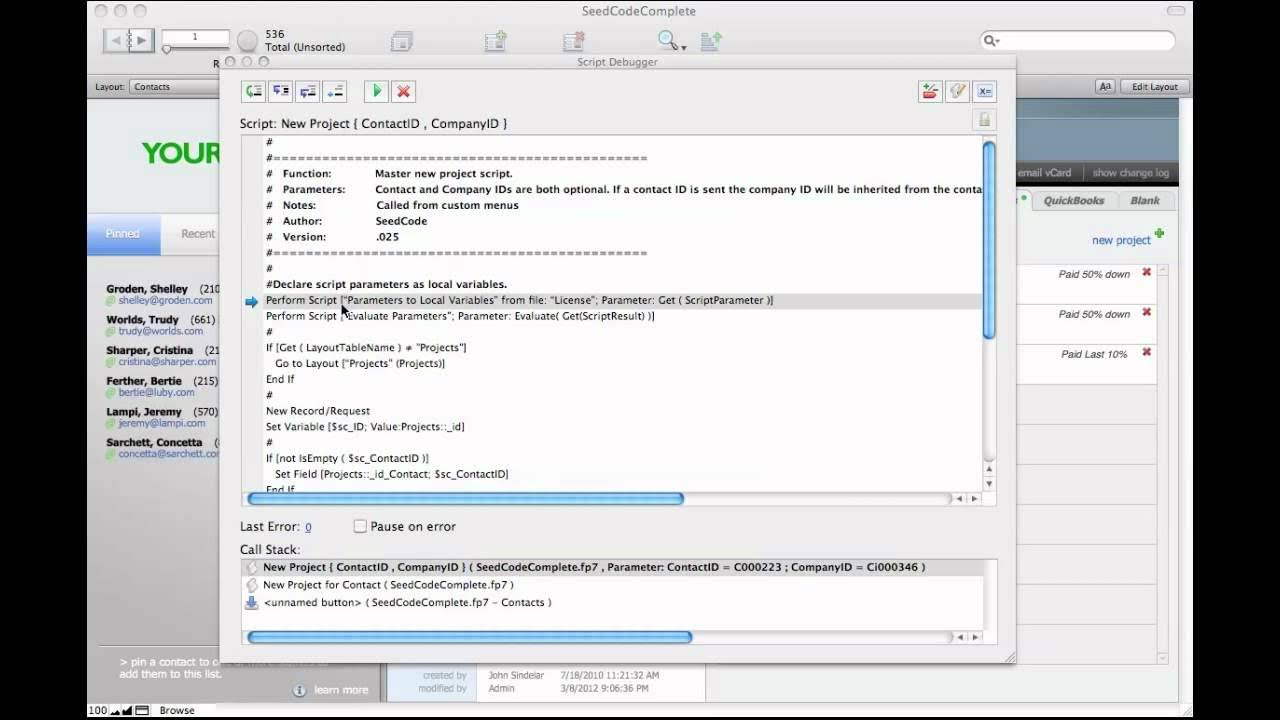Debugging Script Parameters in SeedCode Complete - YouTube