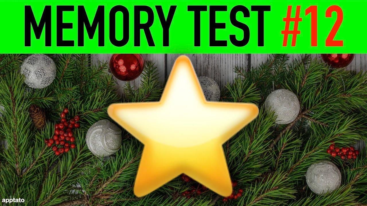 MEMORY TEST GAME #12 | Christmas Pictures & Answer 5 Questions | Brain ...