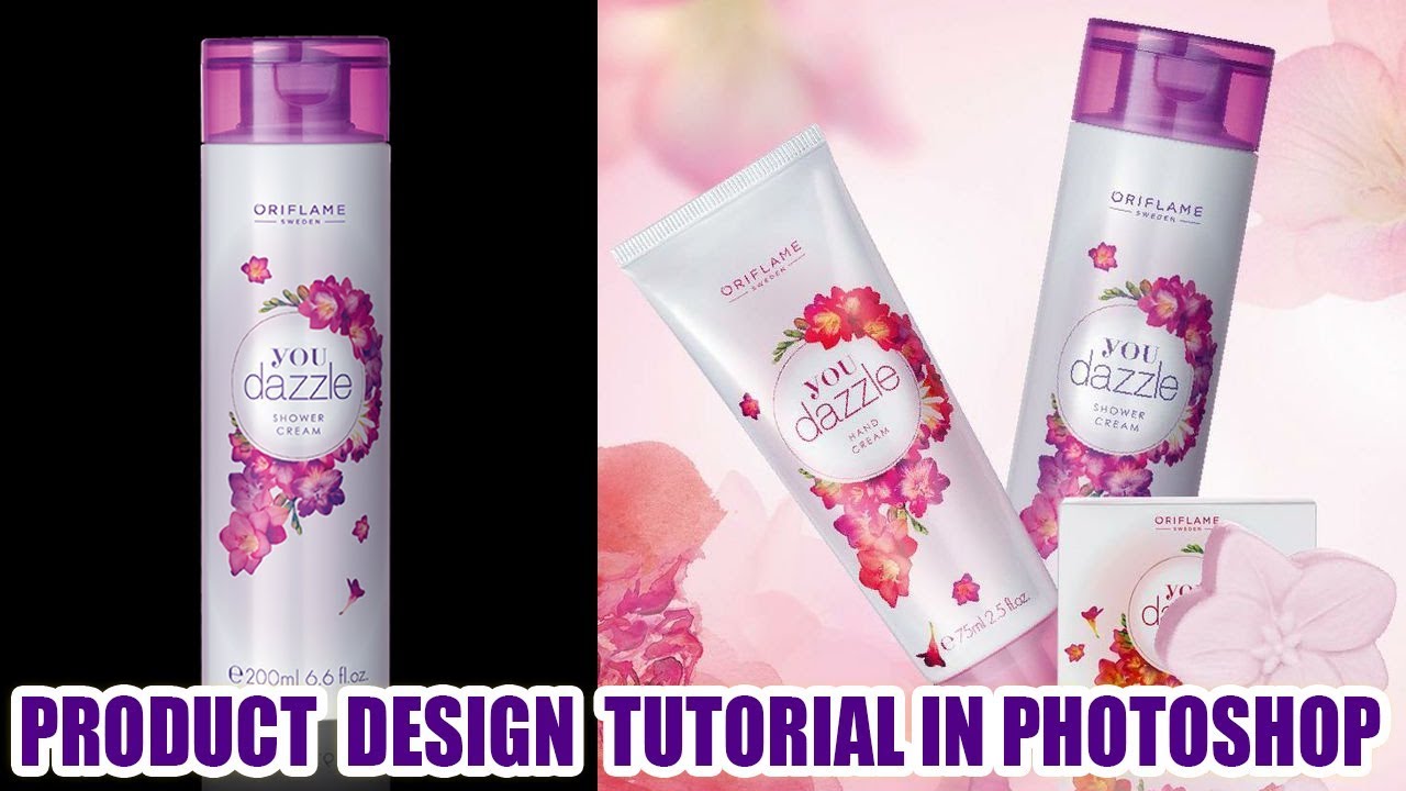 Product Design Tutorial in Photoshop | Cosmetic Product Advertisement ...