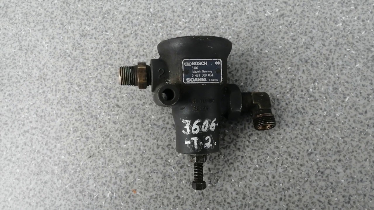 54. Клапан ограничения давления 8.0 bar 1334846 Скания - YouTube