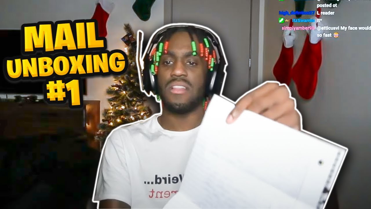 D'Aydrian Harding Does His First P.O. Box Opening! - YouTube