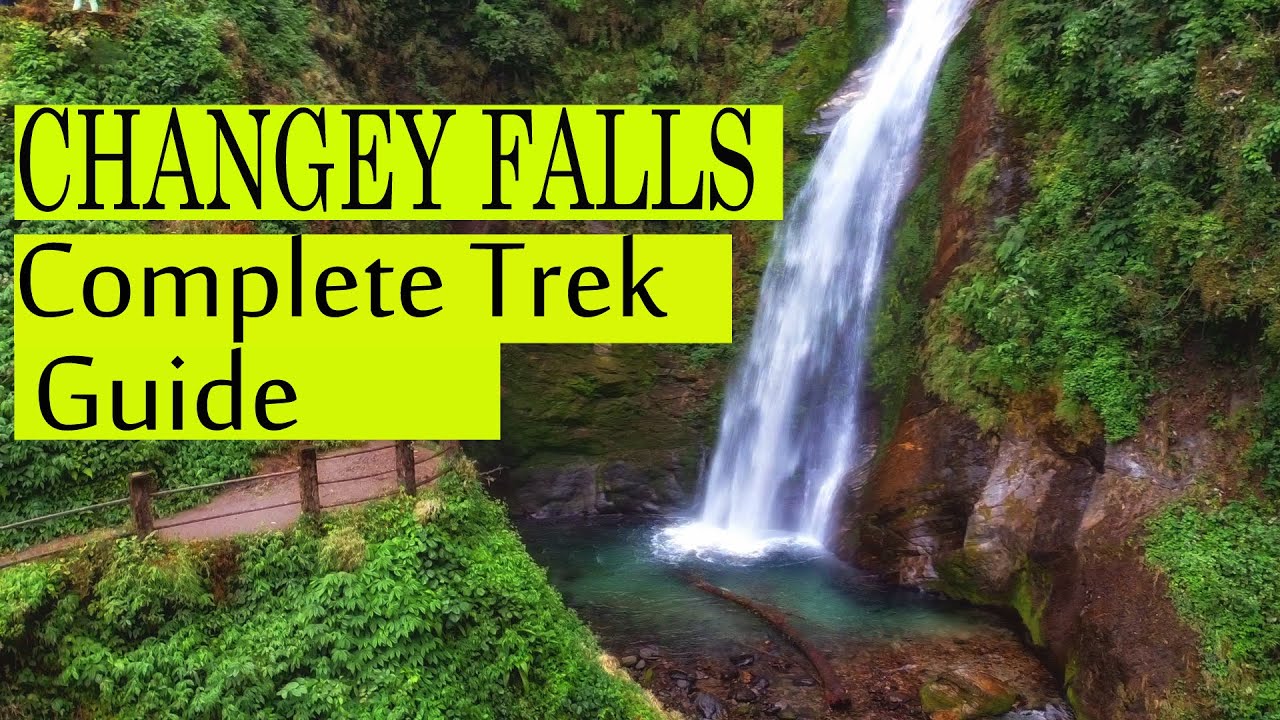 Changey Falls | Complete Trek Guide | Drone view of Chaney falls ...