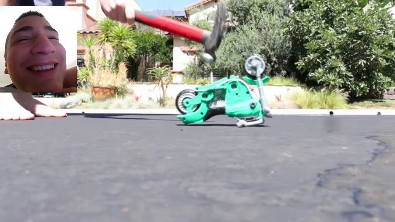 Reacting to Handy Manny Motorcycle Destruction - YouTube