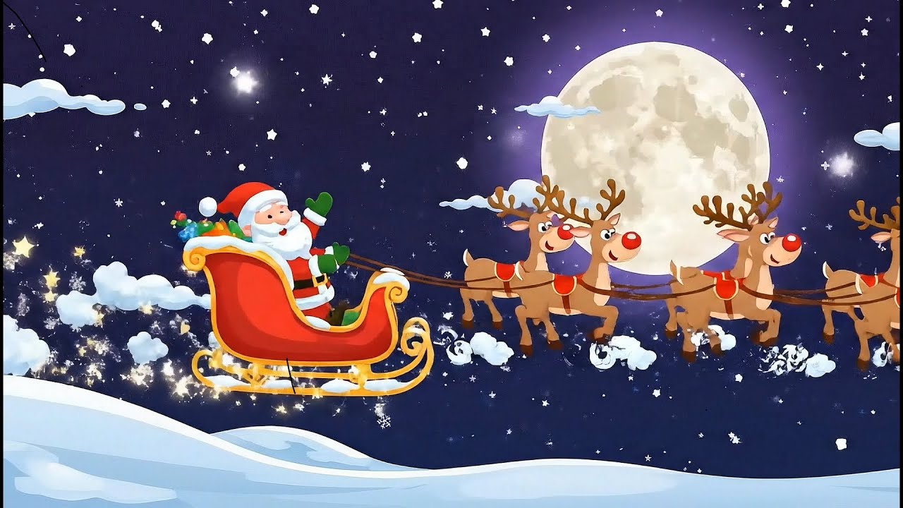 Santa Sleigh Animation — Royalty-Free Holiday Stock Video - YouTube