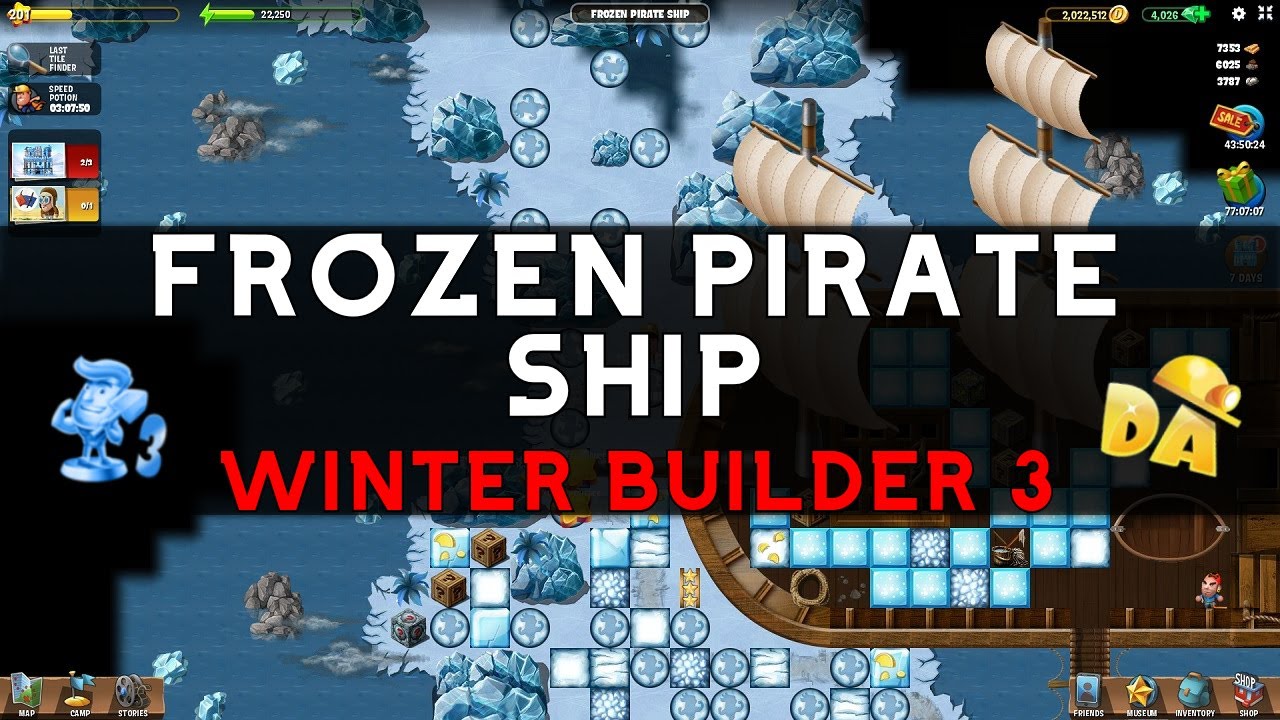 Frozen Pirate Ship | Winter Builder 3 (PC) | Diggy's Adventure - YouTube