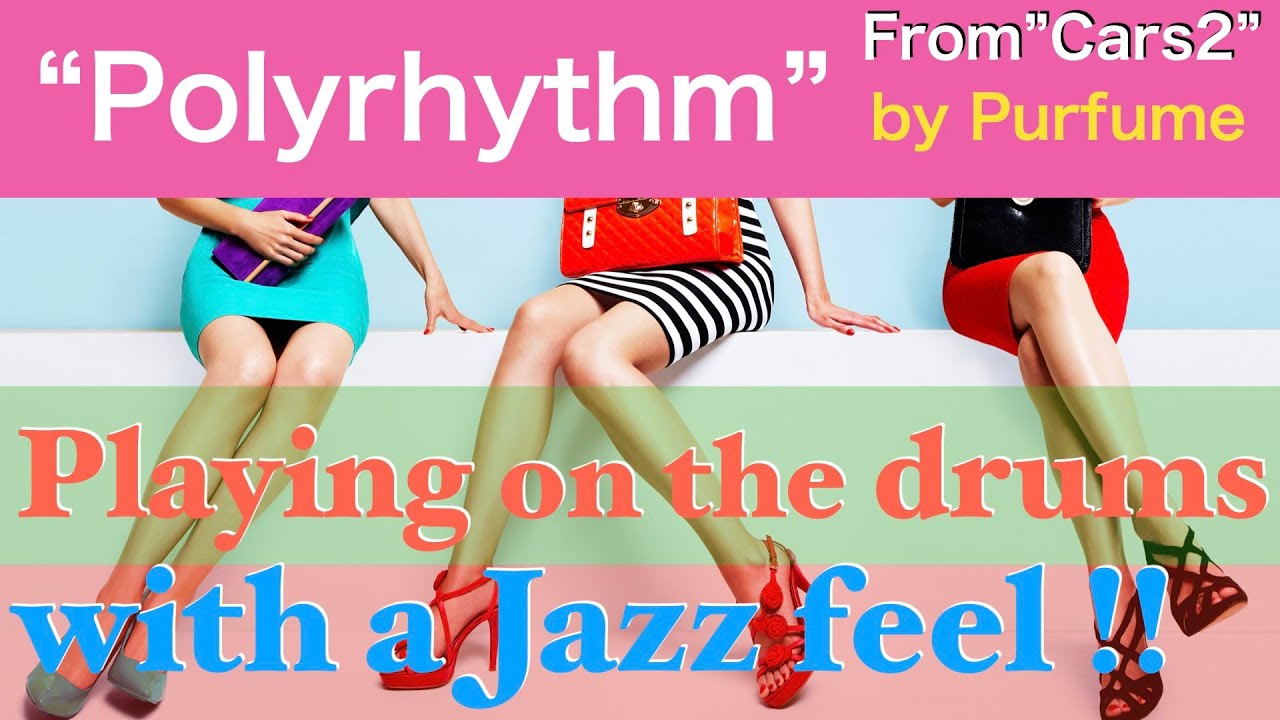 Playing "Polyrhythm" on the drums with a jazz feel !! Performed by ...