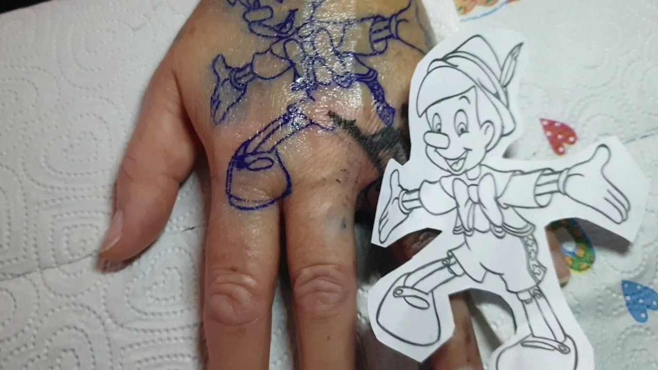 Pinocchio Tattoo by J.H.R art - YouTube
