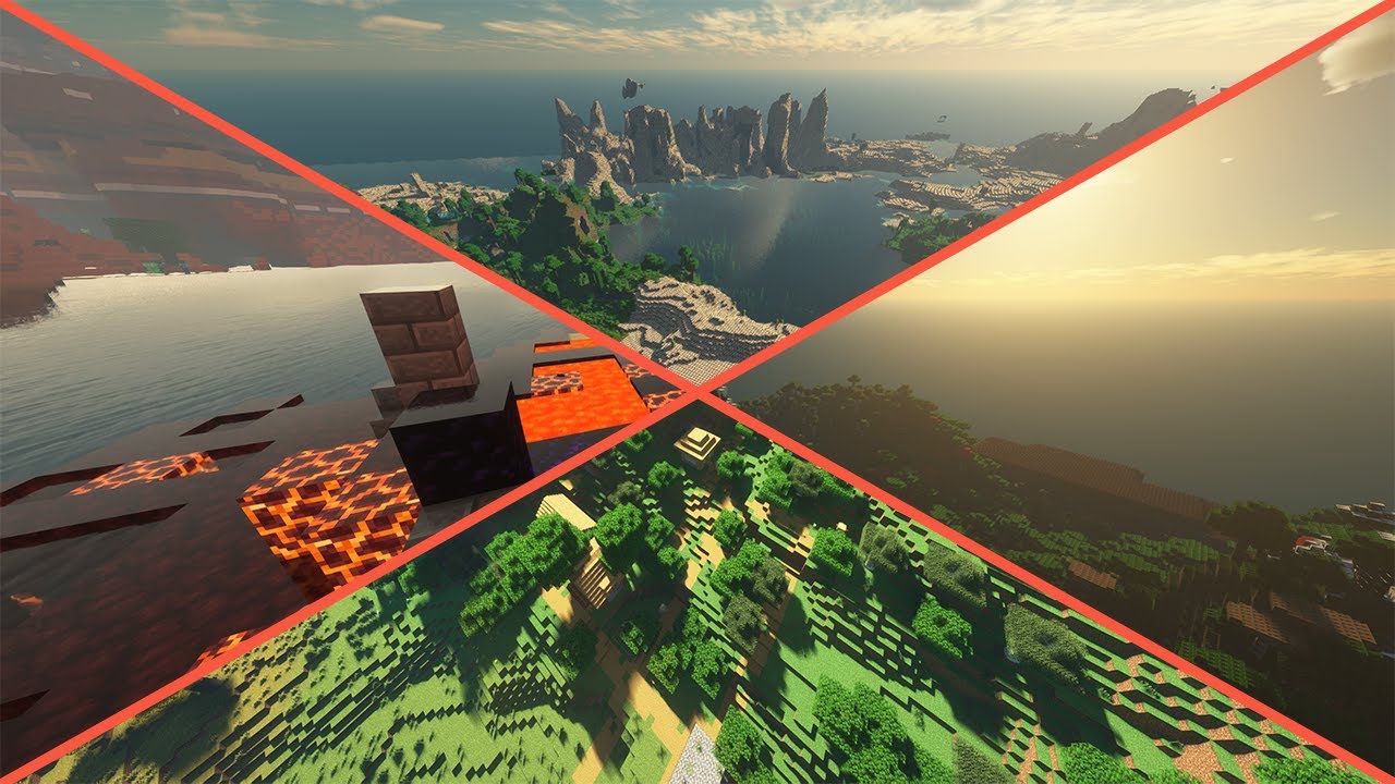 Minecraft RTX Satisfying SEUS Comparisons (Parts 1 - 4) - YouTube