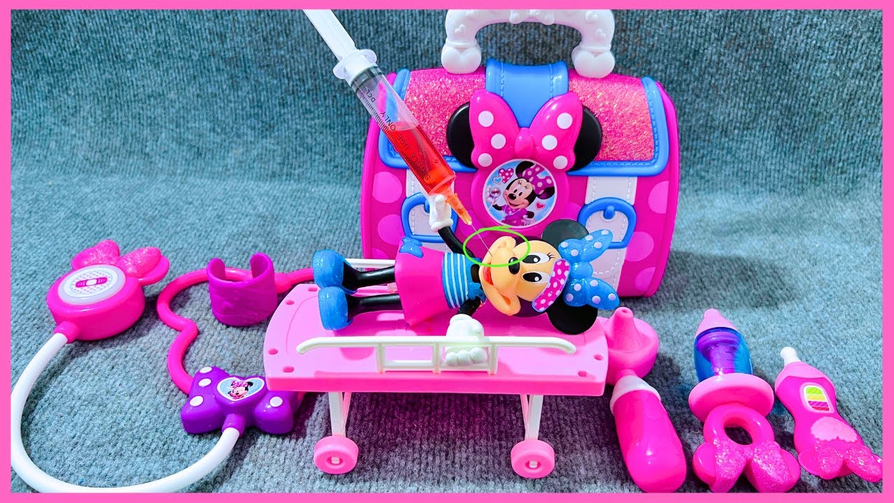 9 Minutes Satisfying with Unboxing Disney Minnie Mouse Doctor Set Toys ...