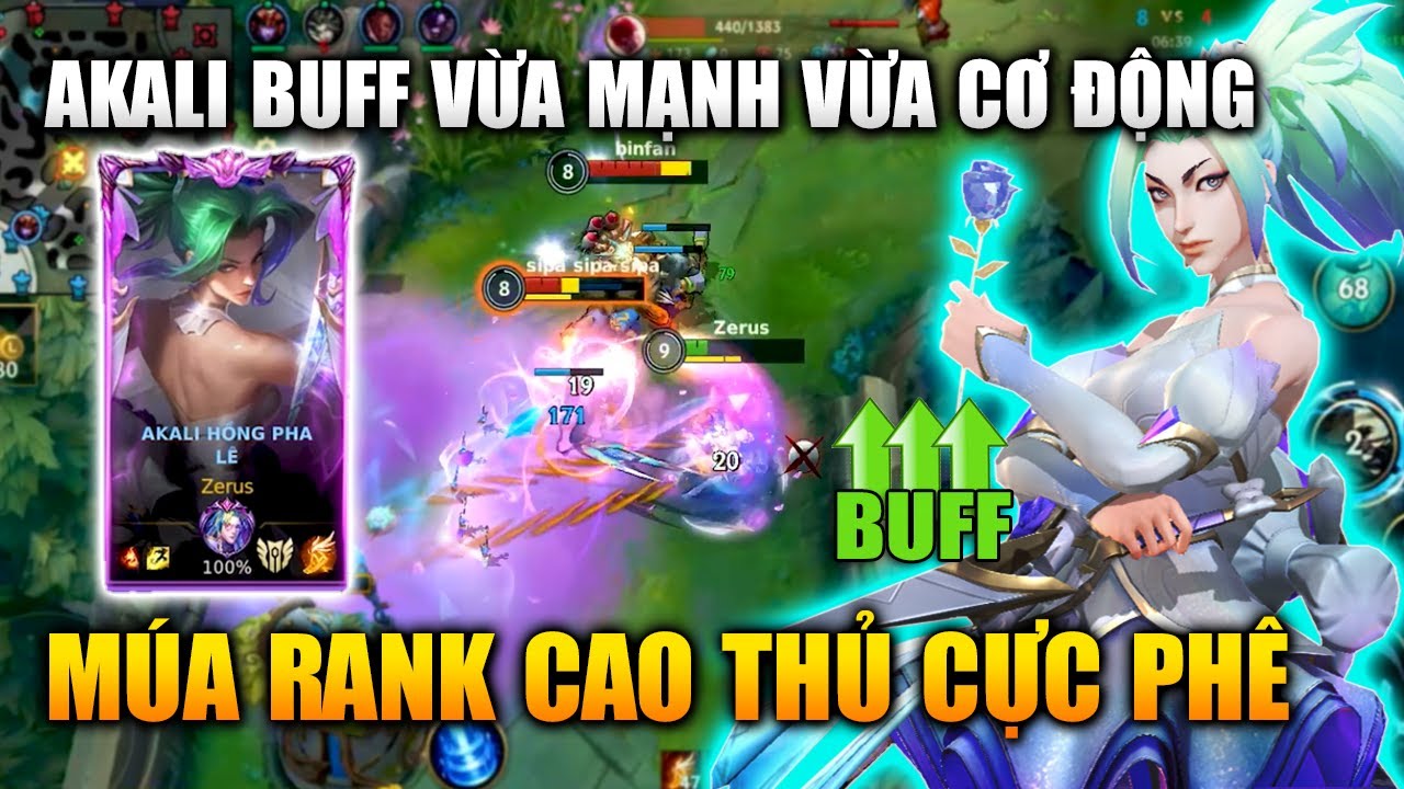 Wild Rift | Akali Được Buff Mạnh Và Cơ Động Quẩy Rank Cao Thủ Tốc Chiến ...