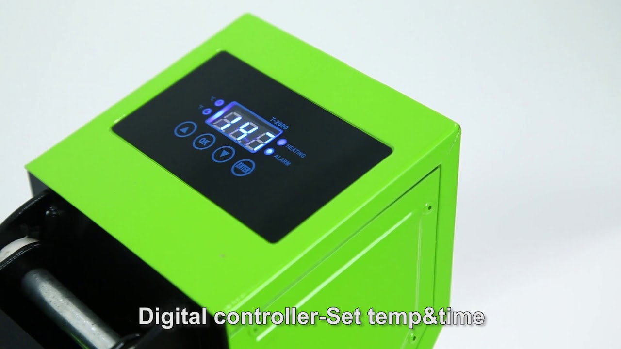 How to use Cheap model drawing type heat press machine - YouTube