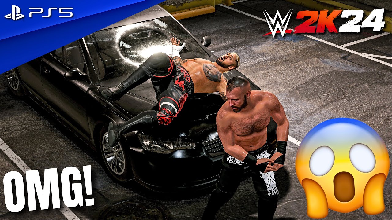WWE 2K24 - Dean Ambrose vs. Solo Sikoa - Crazy Backstage Brawl | PS5 ...