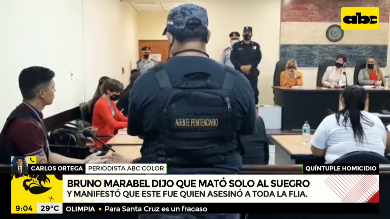 Quíntuple asesinato: Bruno Marabel declaró haber matado solo a su ...