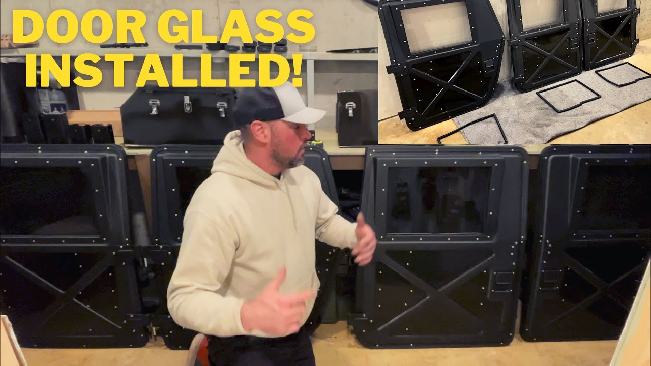 Humvee X Doors Hard Doors Glass Install - YouTube