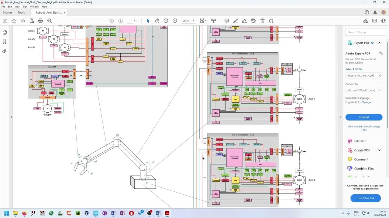 001 Robotic Arm, Electrical Block Diagram - YouTube