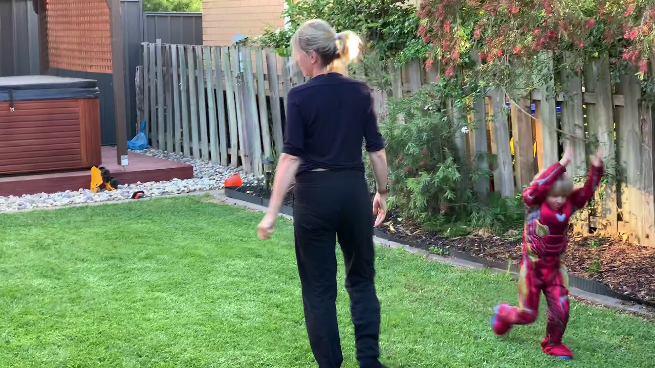 Backyard gymnastics - YouTube